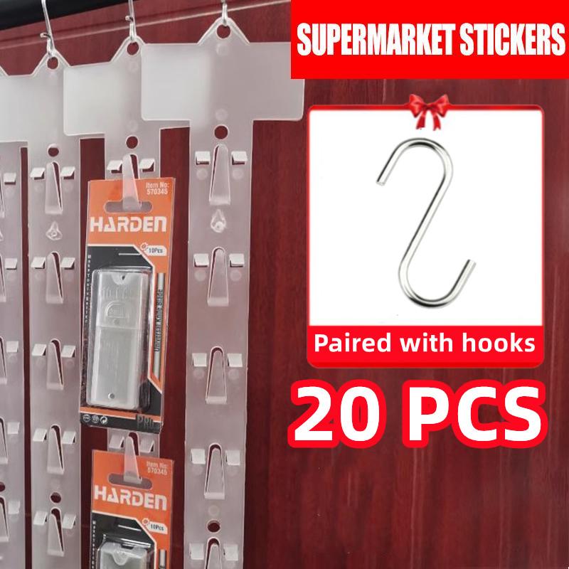 10/20PCS Hanging Strips 12 Injections Plastic Store Supermarket ...