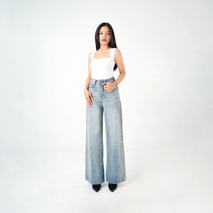 Promo Adorela 8820 - Straight Loose Jeans - Highwaist Celana Jeans ...