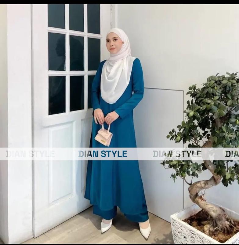 IRONLESS CEY, BAJU MUSLIMAH PLAIN MURAH BAJU LABUH DAN SELUAR, - TikTok ...
