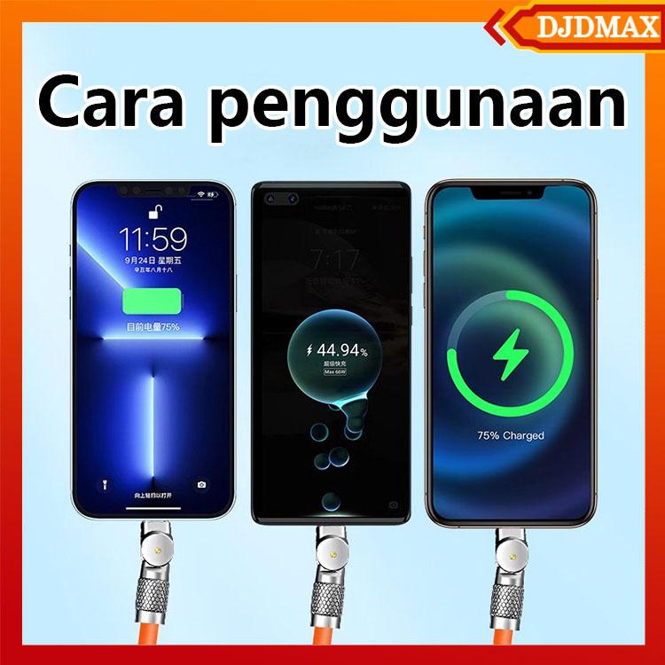 DJDMax Kabel Data 120W Fast Charging Micro USB Type C Cable For iPhone IOS USB Android Cable ...