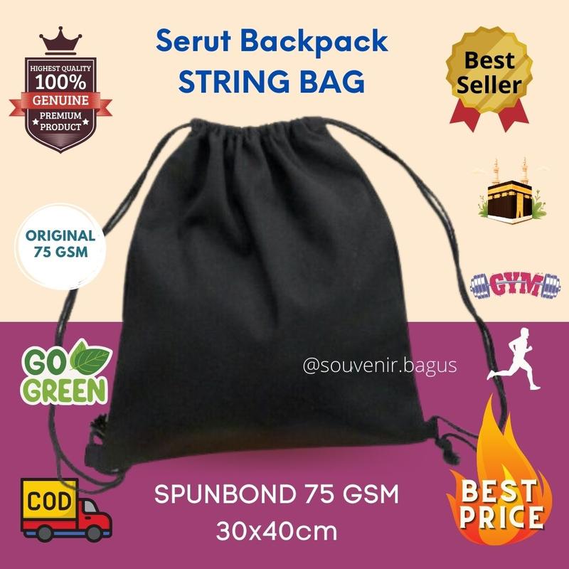 Stringbag Drawstring Tas Futsal Bola Gym Sack spunbond serut - Shop | Tokopedia