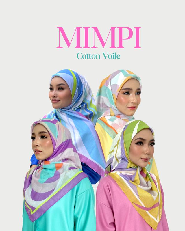 Teera Bellesa Mimpi Printed Cotton Voile - TikTok Shop Malaysia