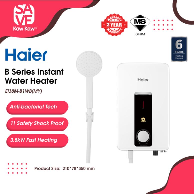 [New 2024] Haier Instant Water Heater (EI38M-B1WB(MY)) Home Shower ...