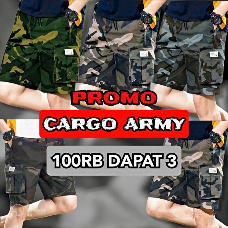 [BISA COD] 100 RIBU DAPAT 3 PCS CARGO ARMY DORENG LORENG PREMIUM PRIA ...