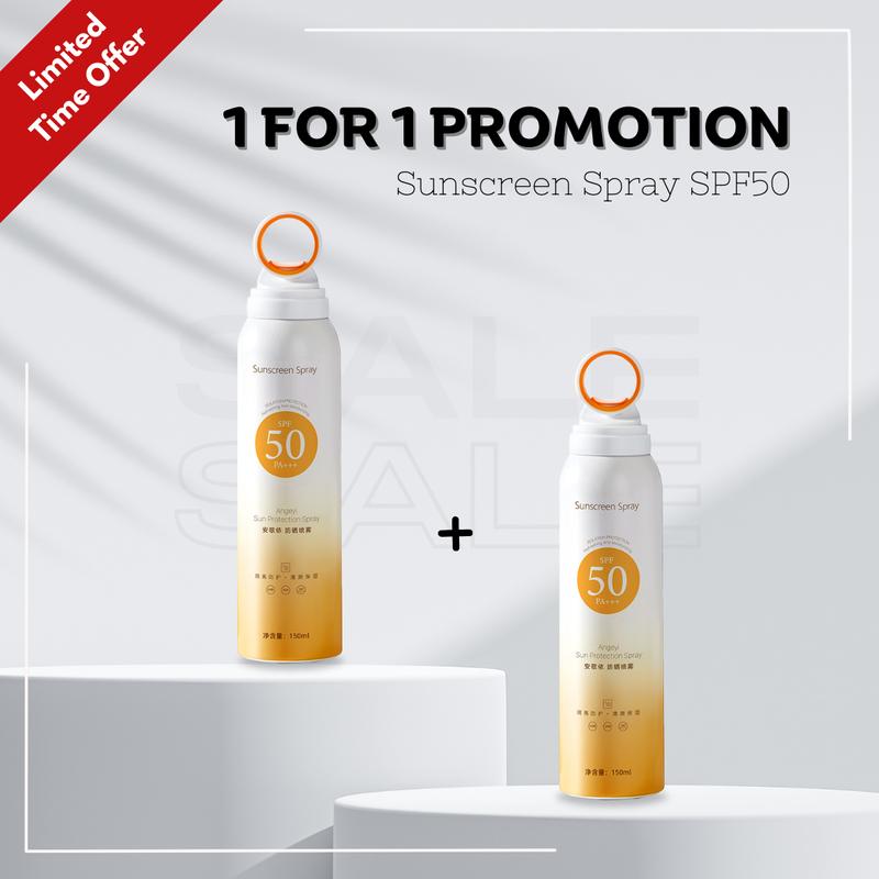 【Limited Time Offer】1 FOR 1 Sunscreen Spray SPF50 PA+++ UV Protection ...