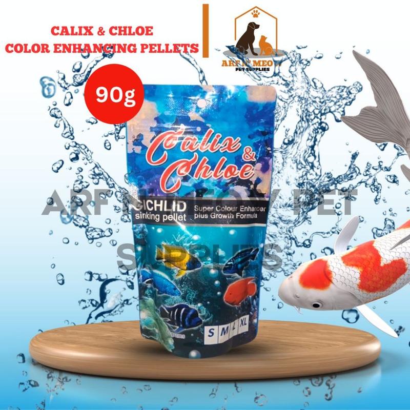 90g Calix Chloe Cichlid Sinking Pellets Super Colour Enhance - TikTok Shop Philippines