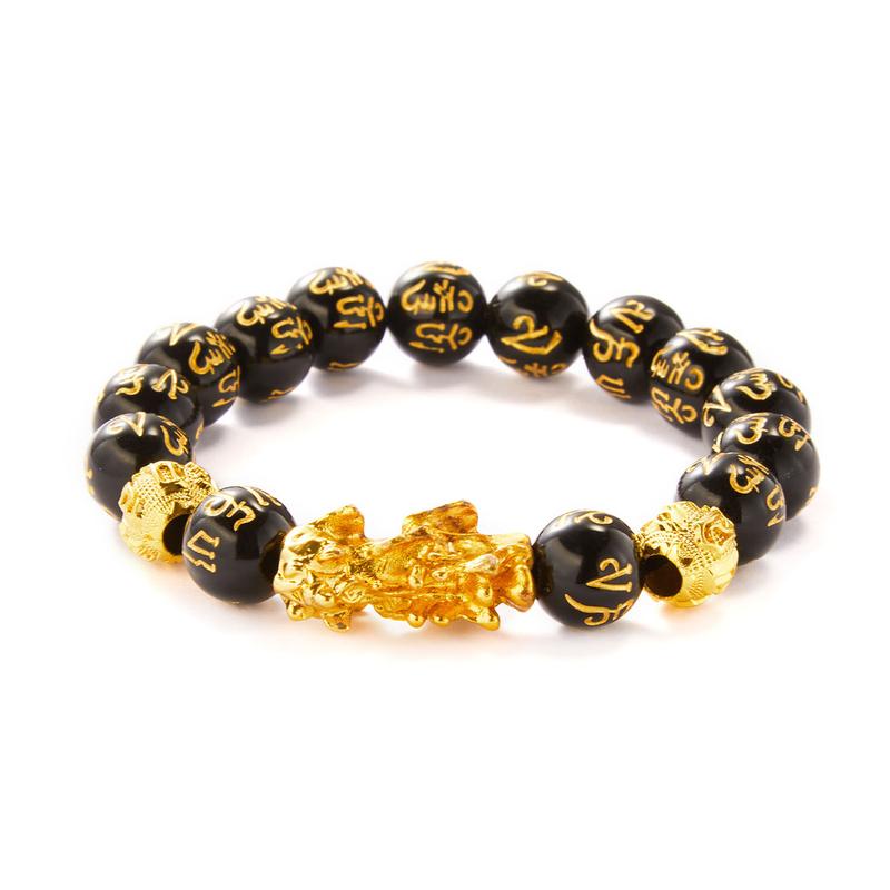 2Pcs Shajin Pixiu Bracelet Female Buddha Beads String Men Pichu ...
