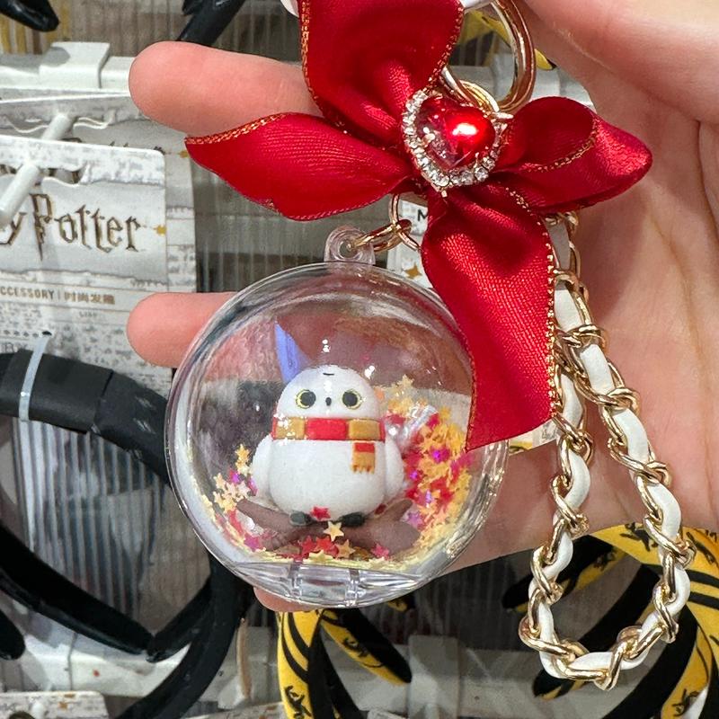 MINISO Harry Potter Hedwig Pop-Up Ball Pendant Backpack Keychain ...