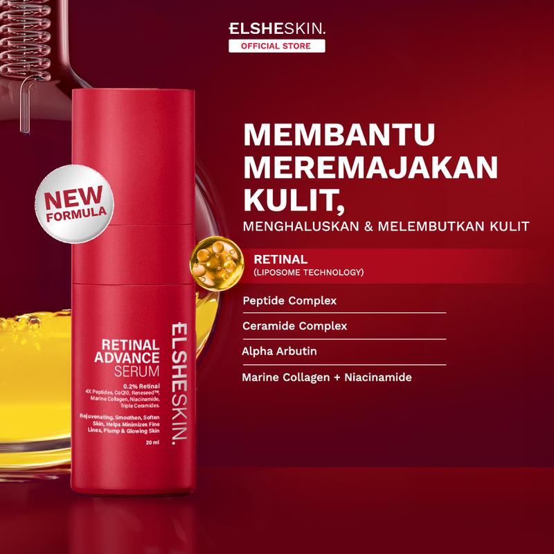 Elsheskin Retinal Advance Serum 20ml Essence Aging Mengencangkan ...