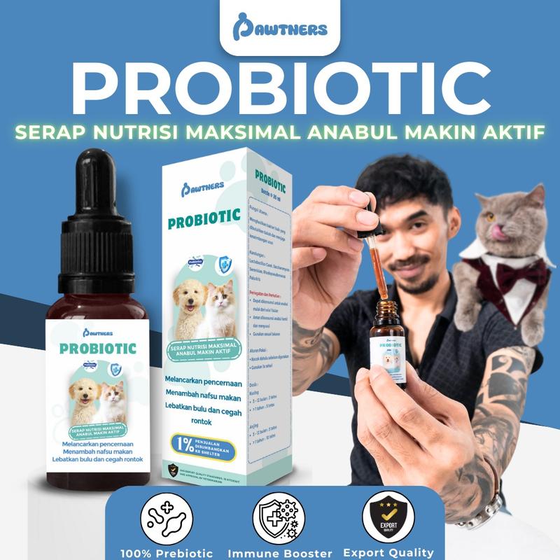 Pawtners Probiotik Menambah Nutrisi Protein Nafsu Makan Bulu - Shop ...