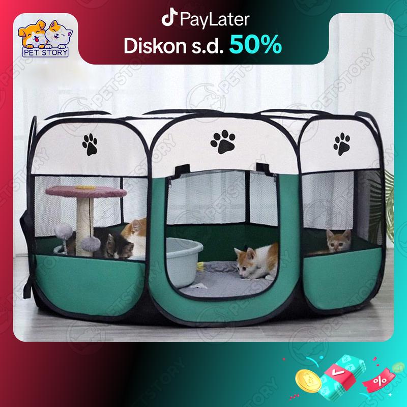 Tenda Kucing Kandang Kucing Besar Lipat Portable Rumah Kucin - Shop ...