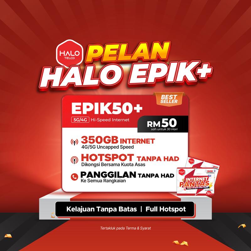 [4G/5G] SIM KAD HALO TELCO TERBARU COVERGAE CELCOM + 350GB DATA ...