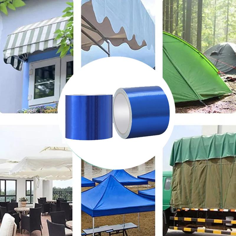 Blue/green Single Side Tape Waterproof Tarpaulin Rainproof Cloth ...