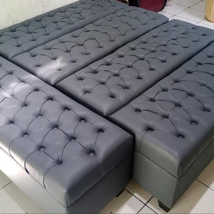 Promo Sofa Puff Stool 1 meter (100 cm) Fungsional untuk Ruang Tunggu ...