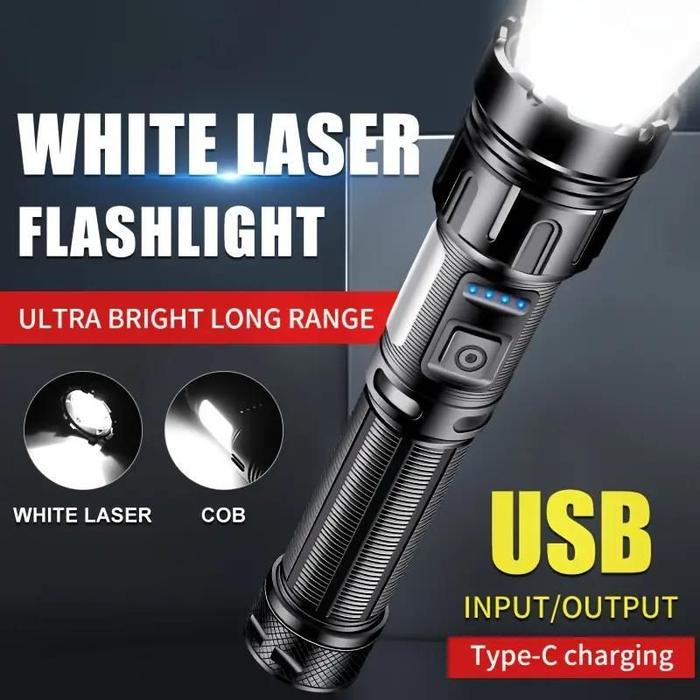 Jual Senter Tactical Super Terang / Senter Swat Police XHP50 Zoom Jarak ...