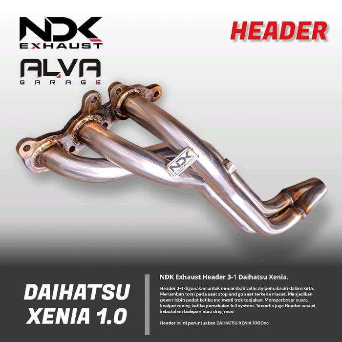 Jual NDK Exhaust Header Racing Xenia 1000cc Knalpot Mobil Racing ...