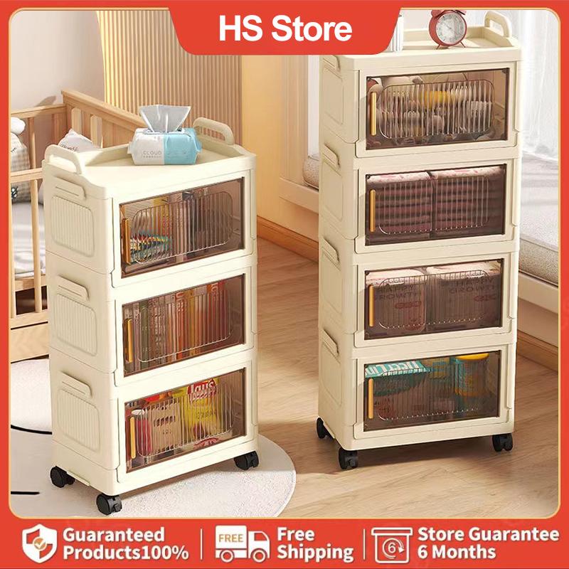HS 2/3/4/5 Layers Trolley storage cart with wheels multifunctional - TikTok Shop Philippines
