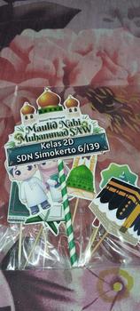 Topper Maulid Nabi Muhammad hiasan tumpeng kue custom nama - Shop ...