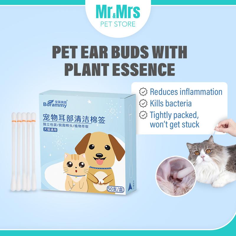 Pet Ear Cleaner Cotton Bud with Plant Essence Pencuci Teling - TikTok ...