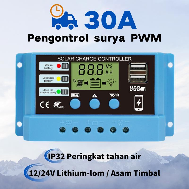 Solar Charge controller Pengontrol Tenaga Surya PWM 10A 20A - Shop ...