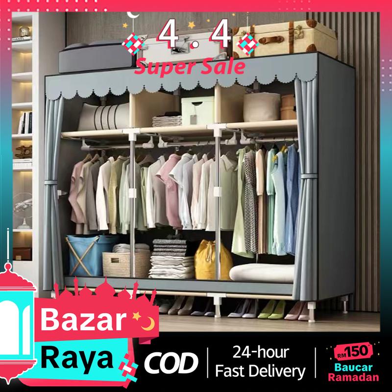 rr-Wardrobe Almari Baju Rak Baju Clothes Organization Storag - TikTok ...