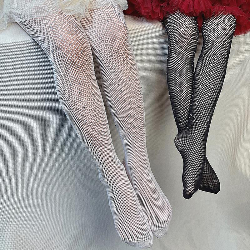 Children's hot diamond fishnet stockings fashionable diamond - TikTok ...