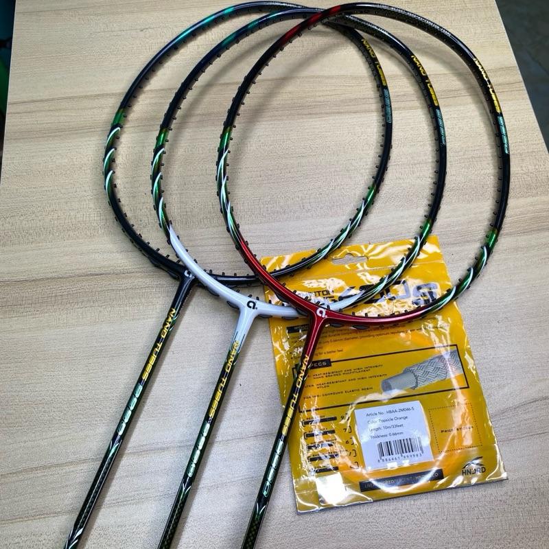 Apacs Raket Badminton Nano Tubes 9990 Original dengan Senar Grip Handuk ...