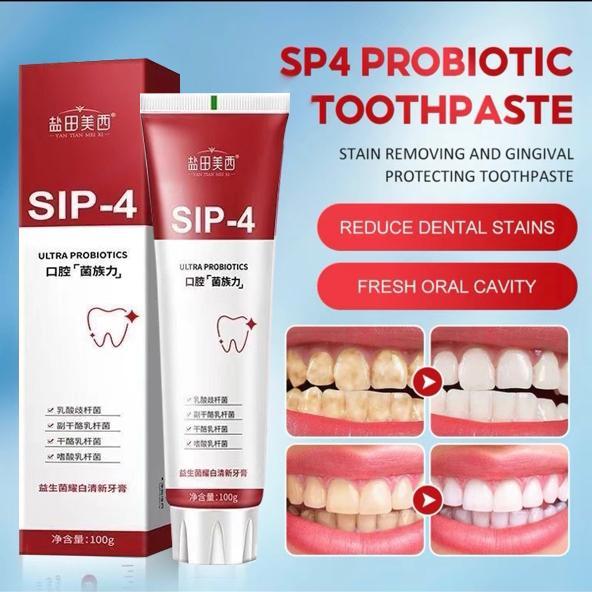 Ubat Gigi Pemutih Probiotik, SP-4, Menghilangkan Noda Gigi, Noda ...
