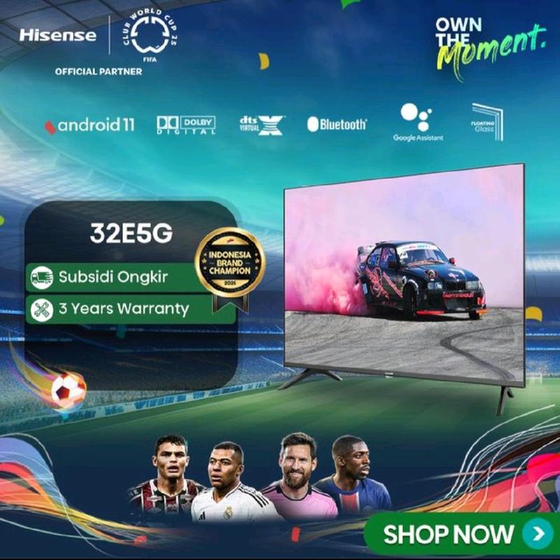 Android TV 32 inch HISENSE 32E5G Smart TV 32" Digital HISENSE E5G 32 ...