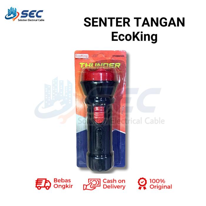 Jual Lampu Senter LED Lampu Emergency Ecoking Thunder ETH8805DL - Kab ...