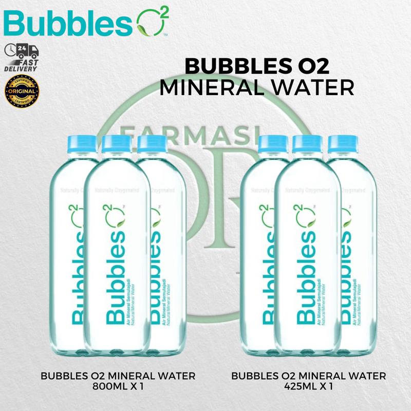 Bubbles o2 Mineral Water 800 x 1 / Bubbles o2 Mineral Water 425ml - TikTok Shop Malaysia