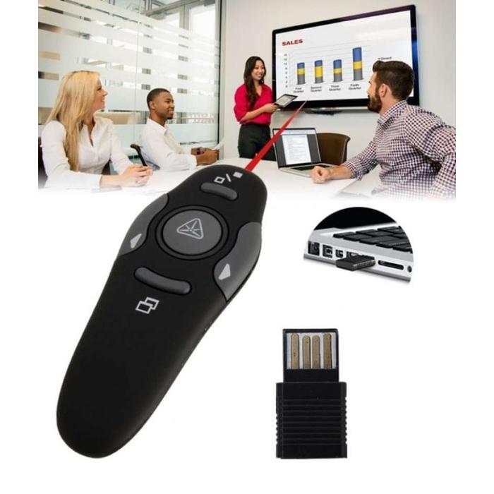 Jual Wireless Presentasi Laser Pointer Remote Control Clicker Jarak ...
