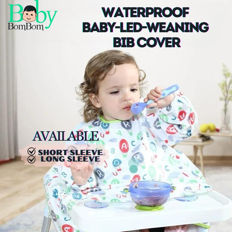 [BABY BOM BOM] Baby Bib For Baby Led Weaning BLW Full Cover Waterproof ...