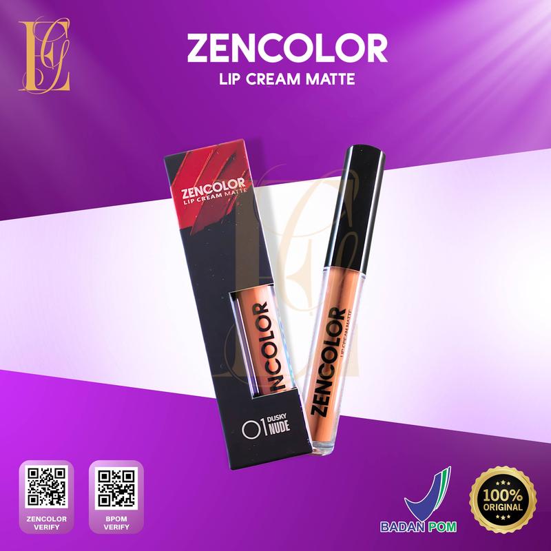 ZENCOLOR Lip Cream Matte - Lipstik Matte Waterproof BPOM Original ...