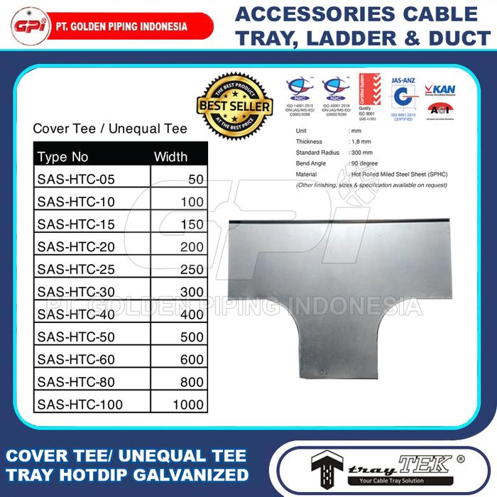 Jual Cover Equal Tee Dan Unequal Tee Tray Width 50 s/d 1000mm - Hotdip ...