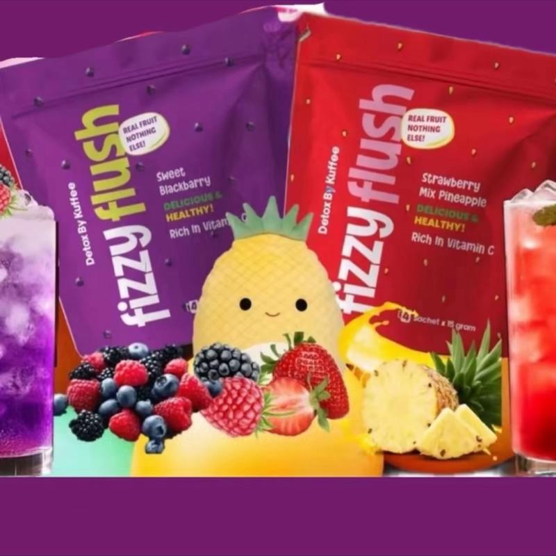 FIZZY FLUSH by Yuniey lluniey jus berperisa blackberry & strawberry ...