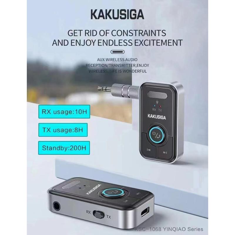 KAKUSIGA KSC-1068 2 in 1 In-Car Wireless Bluetooth AUX Audio - TikTok ...