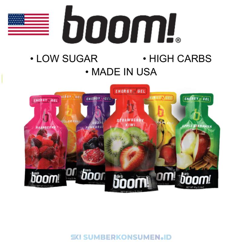 Carb Boom! Energy Gel Semua Rasa / Low Sugar Boom Nutrition Not - Shop ...