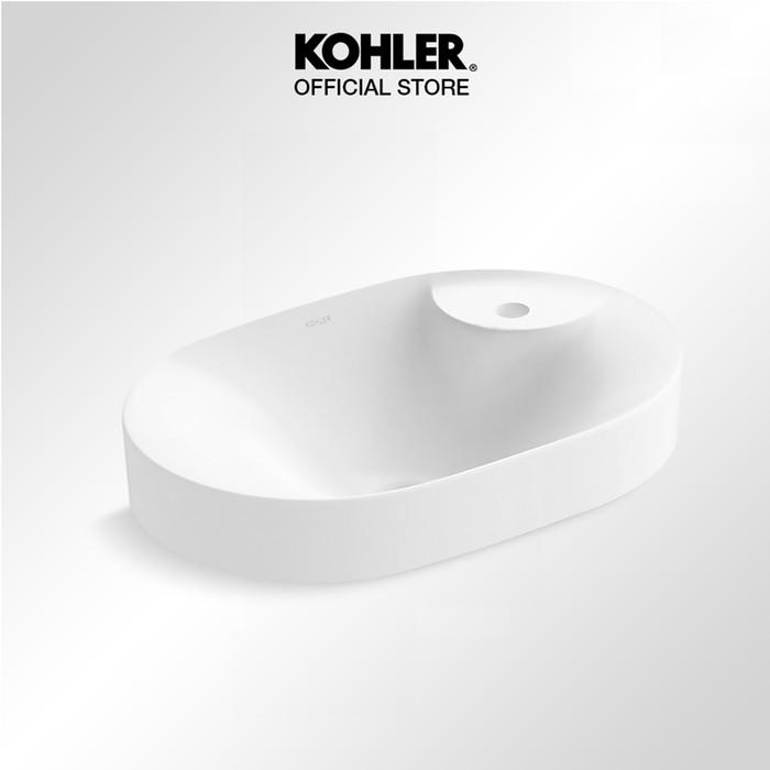 Promo KOHLER Chalice Sleek Wastafel / Lavatory Vessel Oval with ...