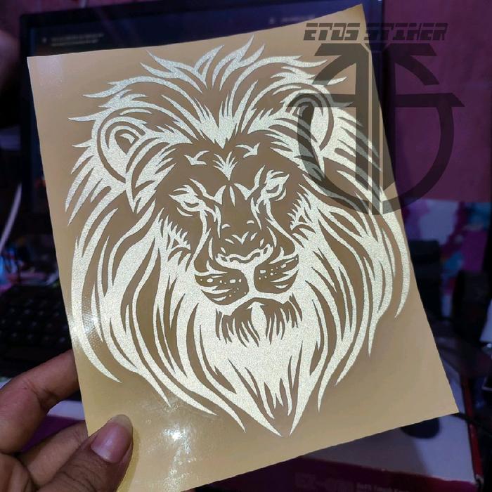 Jual Sticker singa sticker cutting gambar binatang animal singa raja ...