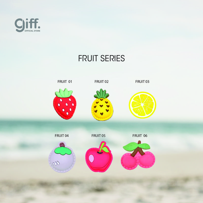 GIFF Tote Bags Accessories (Fruit Series) Pvc Selempang, charms, jibz ...