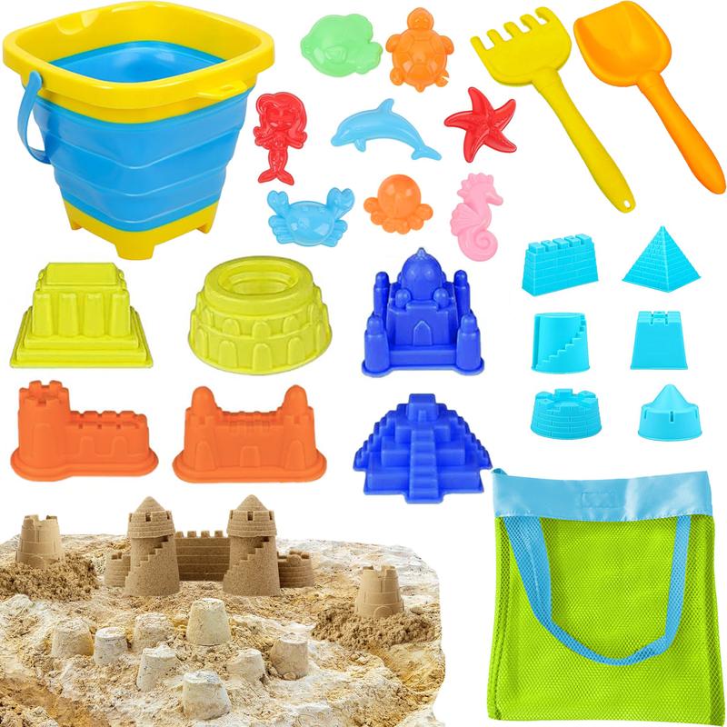 Set Mainan Pantai, 24pcs, Mainan Pasir untuk Kanak-kanak Lelaki ...