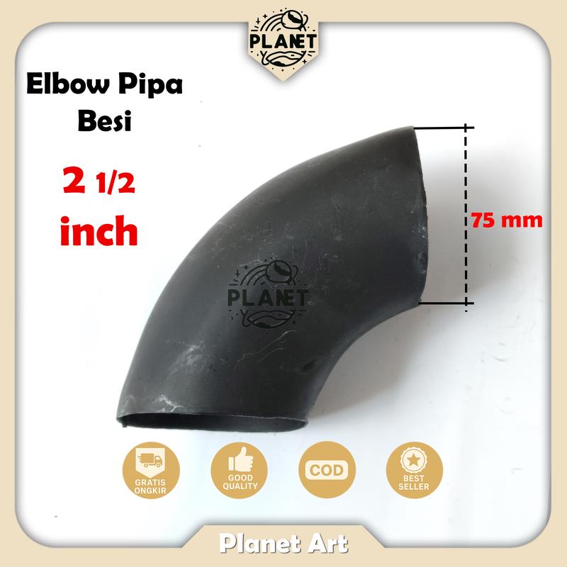 Elbow keni besi pipa las 2,5 inch Lbow keni knee pipa las penyambung ...