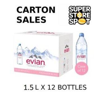Evian Natural Mineral Water 1.5l X12 Bottles Carton - TikTok Shop Singapore