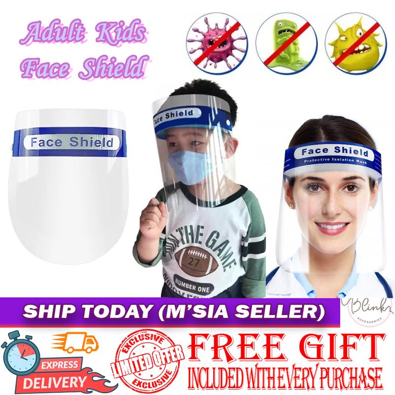[Blink] HD Clear Vision Anti-Fog Adult Face Shield Kids Face - TikTok Shop Malaysia