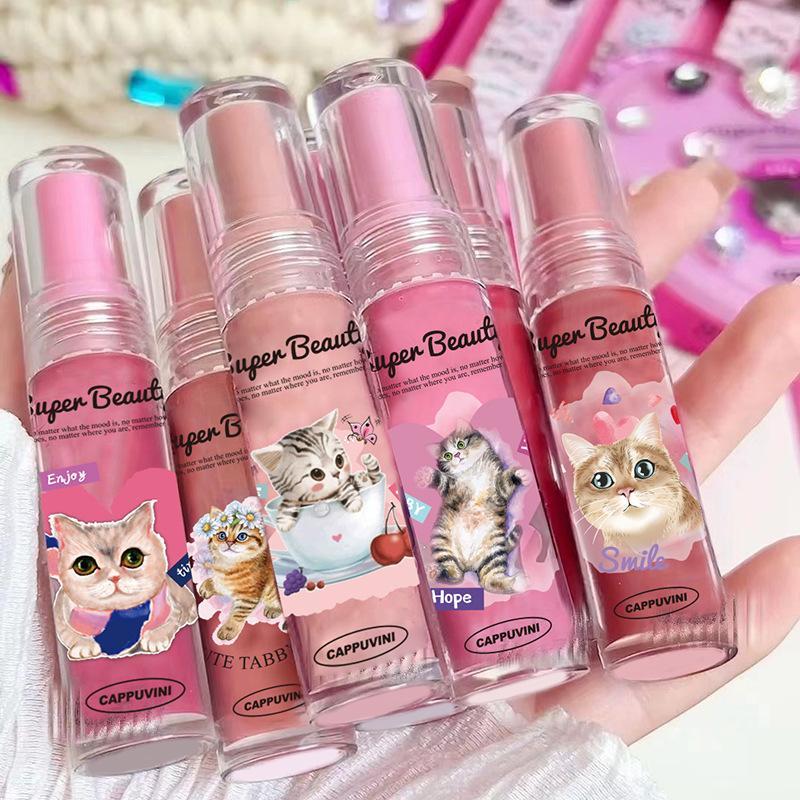 Cat's Cappuvini - a clear Dudu lip glow, honey, flattening and ...
