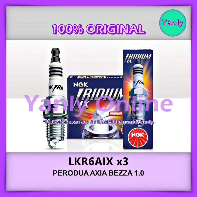LKR6AIX NGK IRIDIUM IX SPARK PLUGS Perodua AXIA BEZZA 1.0 - TikTok Shop ...