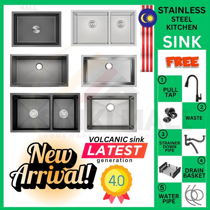 Volcanic Sink [VOLCANIC] WATER FALL sinki dapur Stainless Steel ...