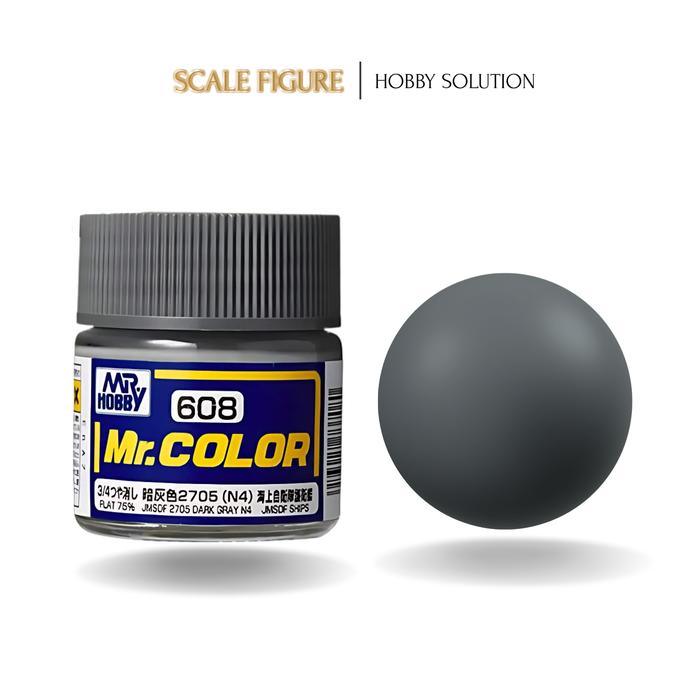 Jual Mr.Color JMSDF 2705 Dark Gray N4 Flat 75% C608 cat lacquer ...