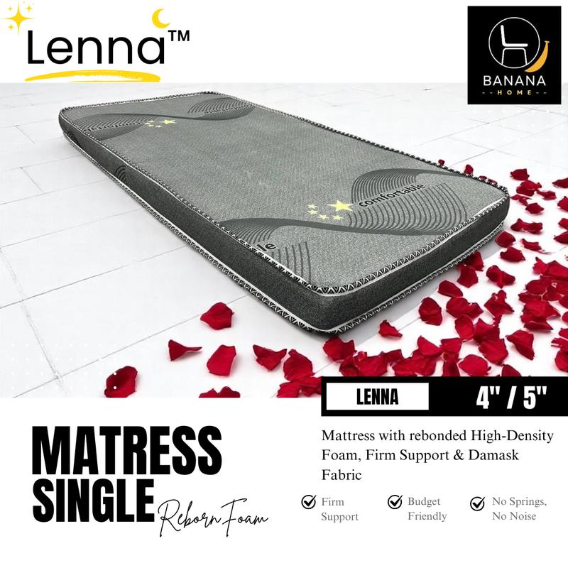 LENNA MATTRESS REBOND FOAM SINGLE SIZE | THICKNESS 4" & 5" | - TikTok ...